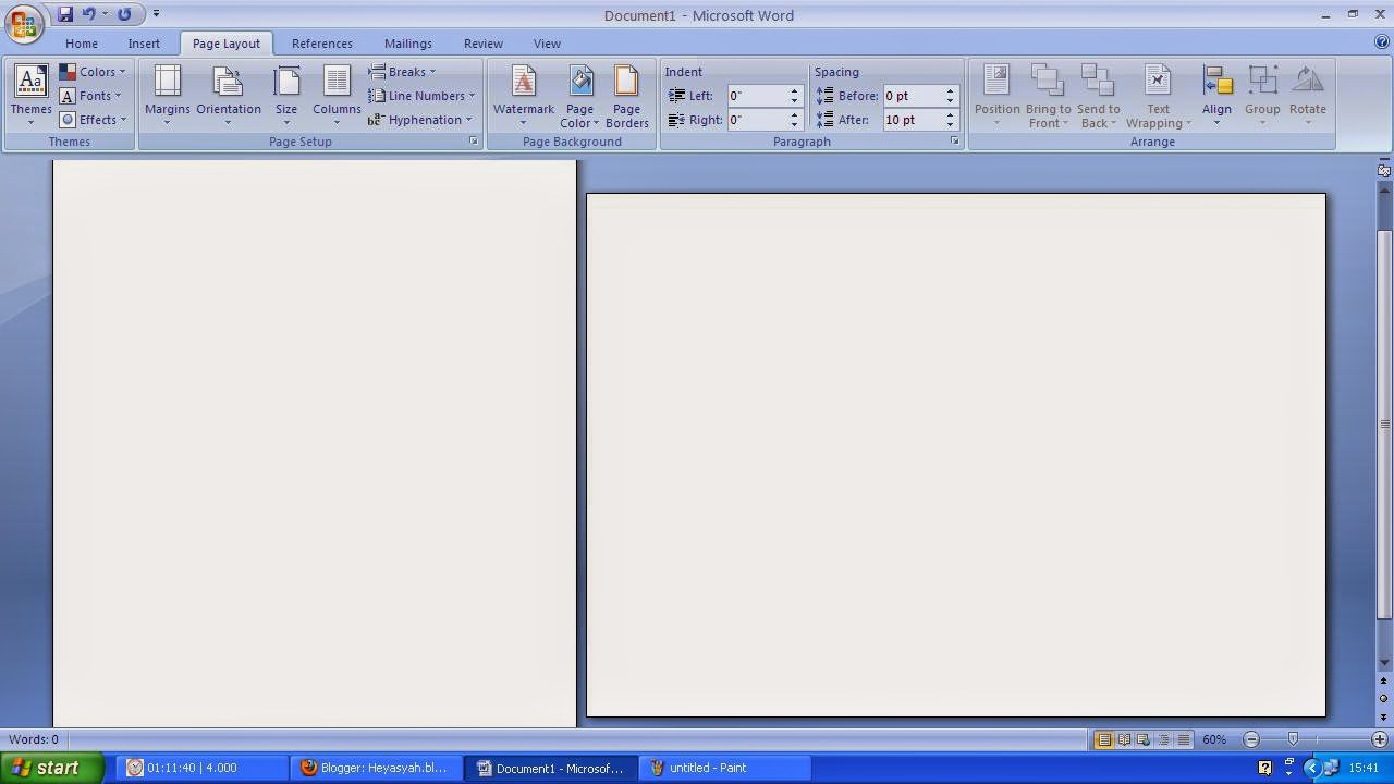 Heyasyah.blogspot.com: Cara membuat orientasi kertas landscape dan ...