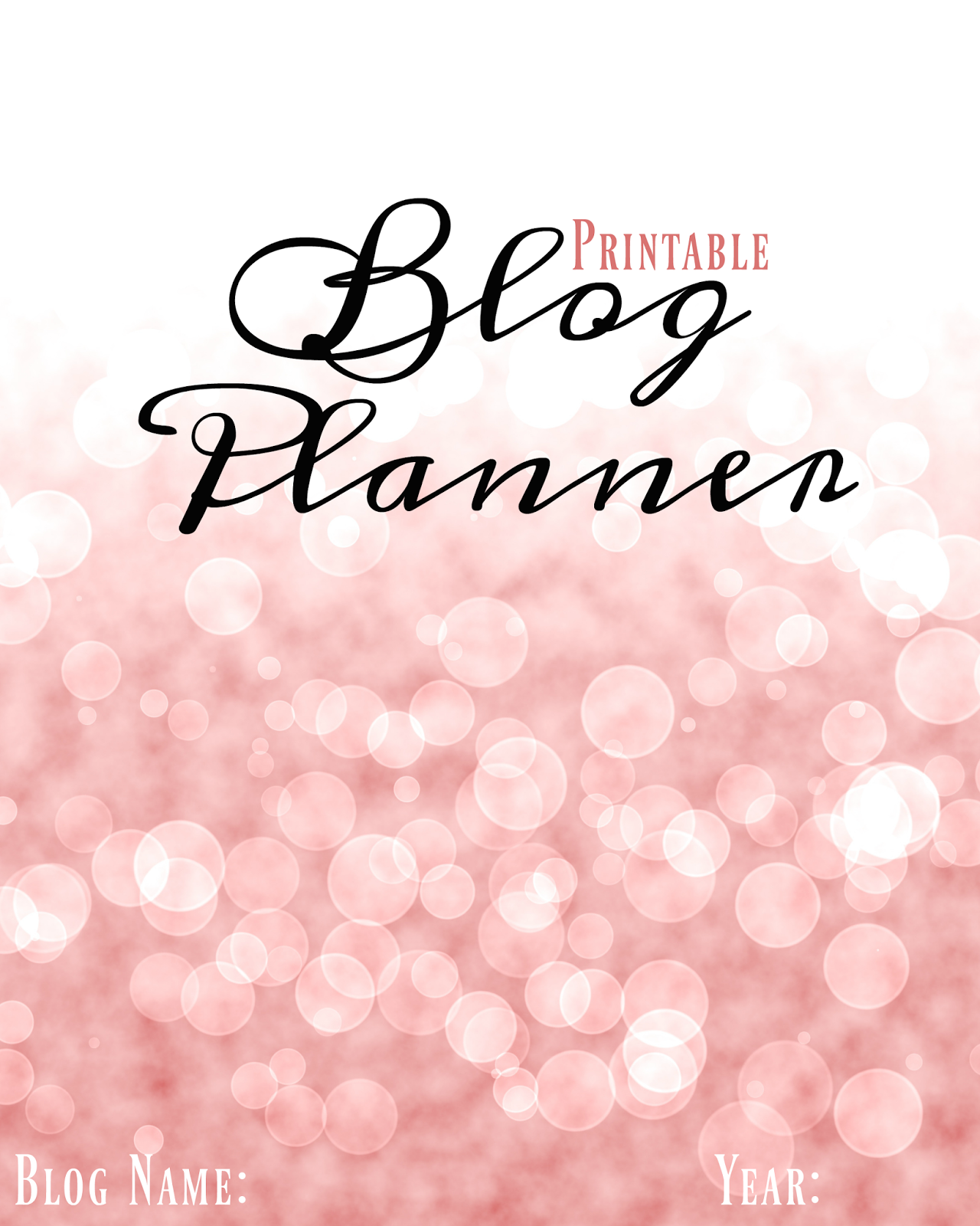 The Life of Jennifer Dawn: Behind the Blog: FREE Printable Blog Planner