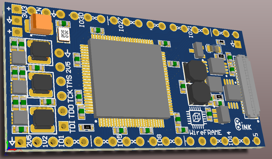Embedded Engineering Wireframe Fpga Board Breadboardable Xilinx Xc3s250e Board