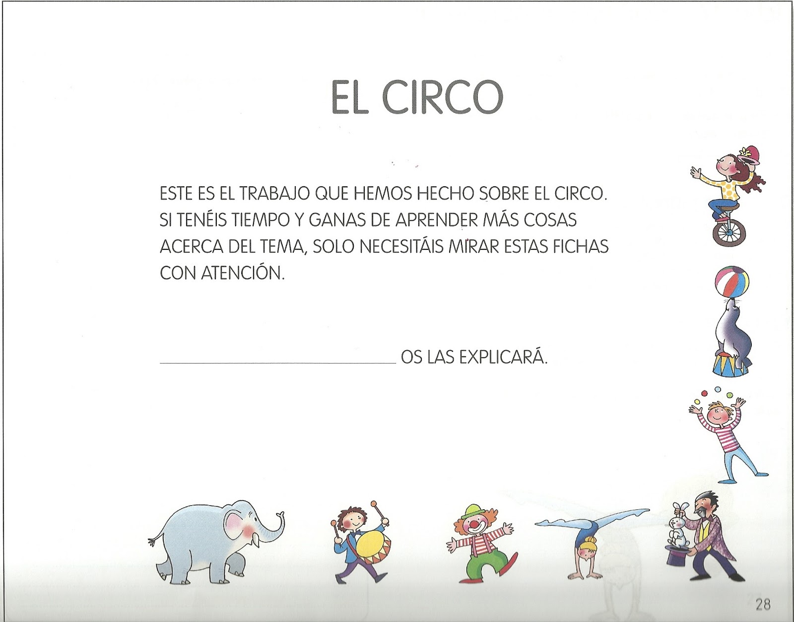 Los infantes del Blas: HOY HACEMOS EL DIPLOMA DEL CIRCO