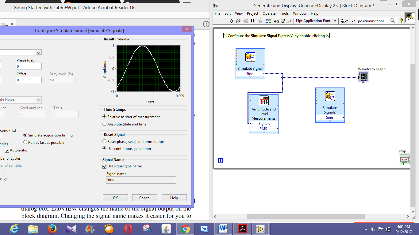 medical instrumentation: CHAPTER 3: MODIFYING A VI CREATED FROM A TEMPLATE