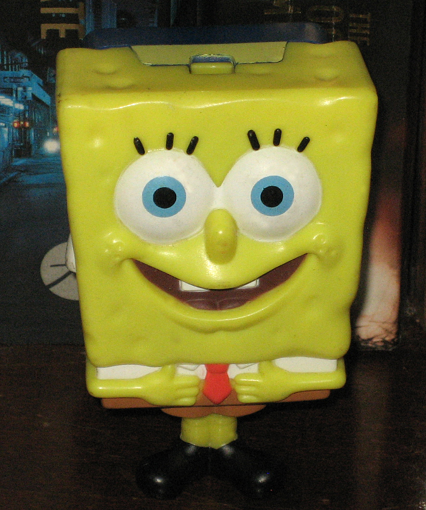 Percy's Fast Food Toy Stories : Straw Back Pack Spongebob - McD