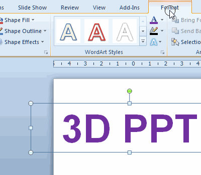 Creating 3D Text Using Powerpoint