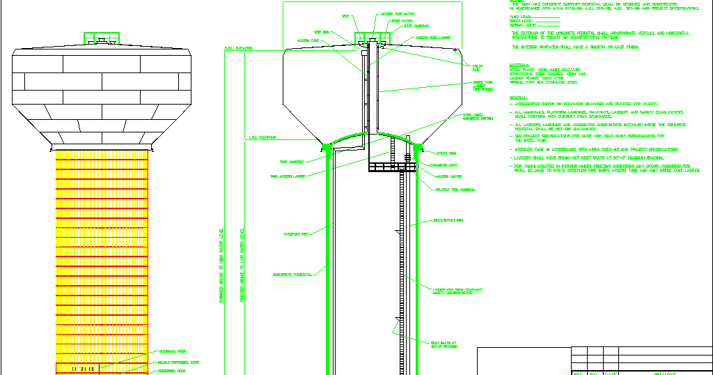 Composite Elevated Storage Tank