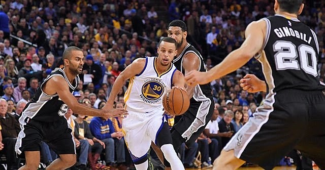 Warriors notch NBA milestone as Cavs, Spurs upset
