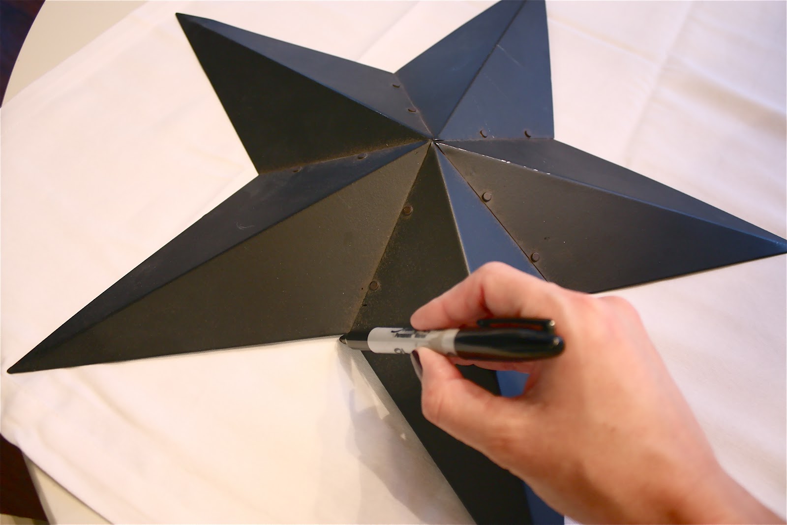 The Yellow Cape Cod: No-Sew DIY Star Drapes~Tutorial