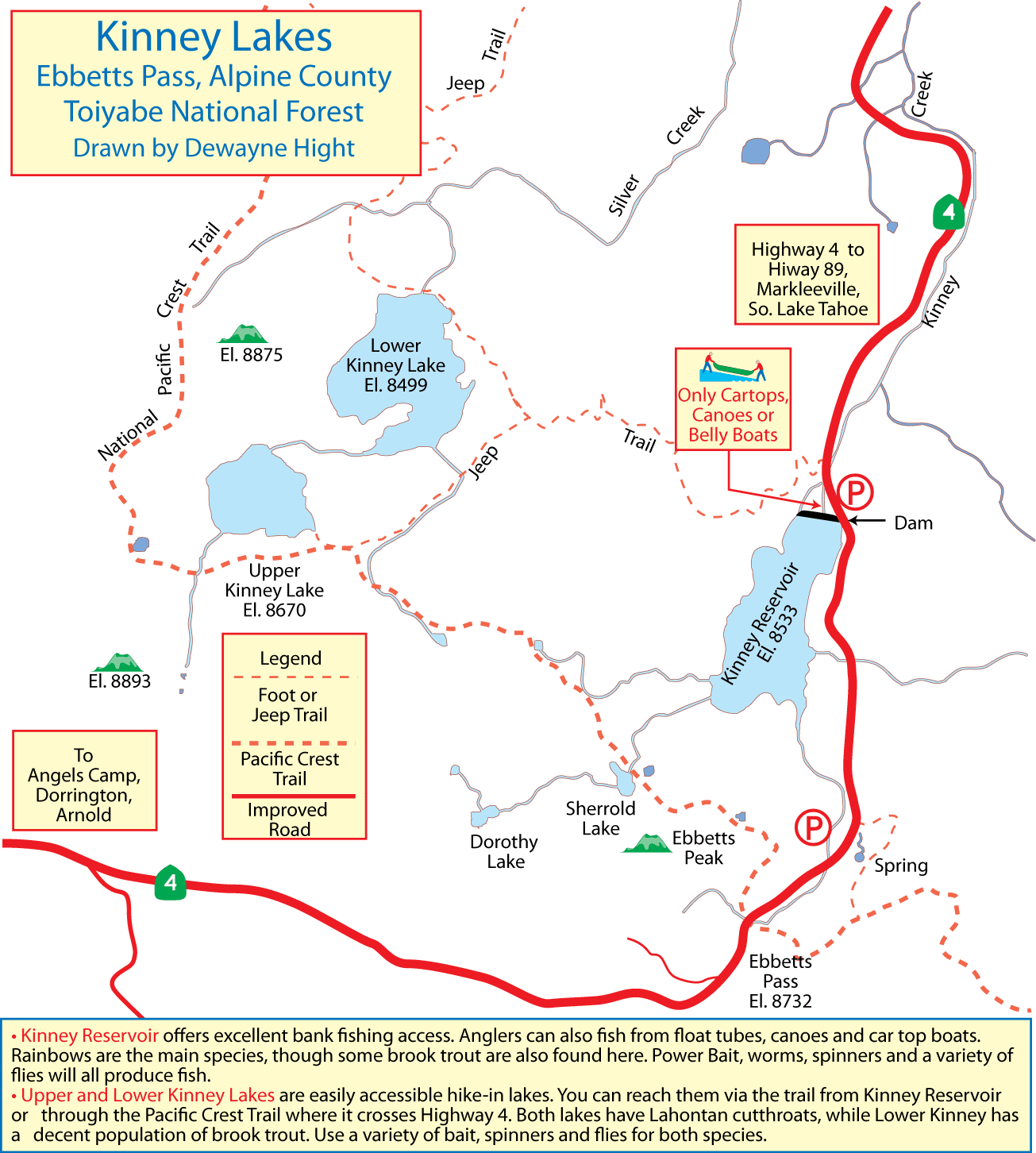 Wes' Travels to California Lakes: Kinney Lake - Alpine County, California