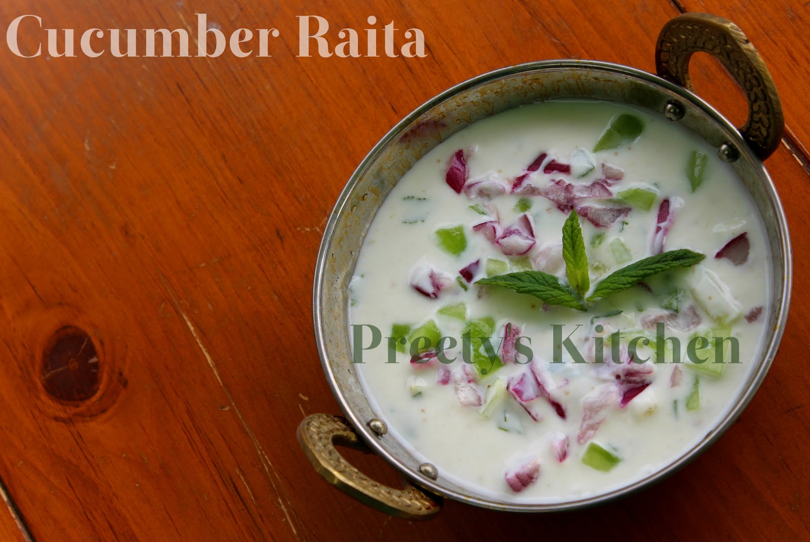 Preety's Kitchen: Refreshing Cucumber Raita Recipe