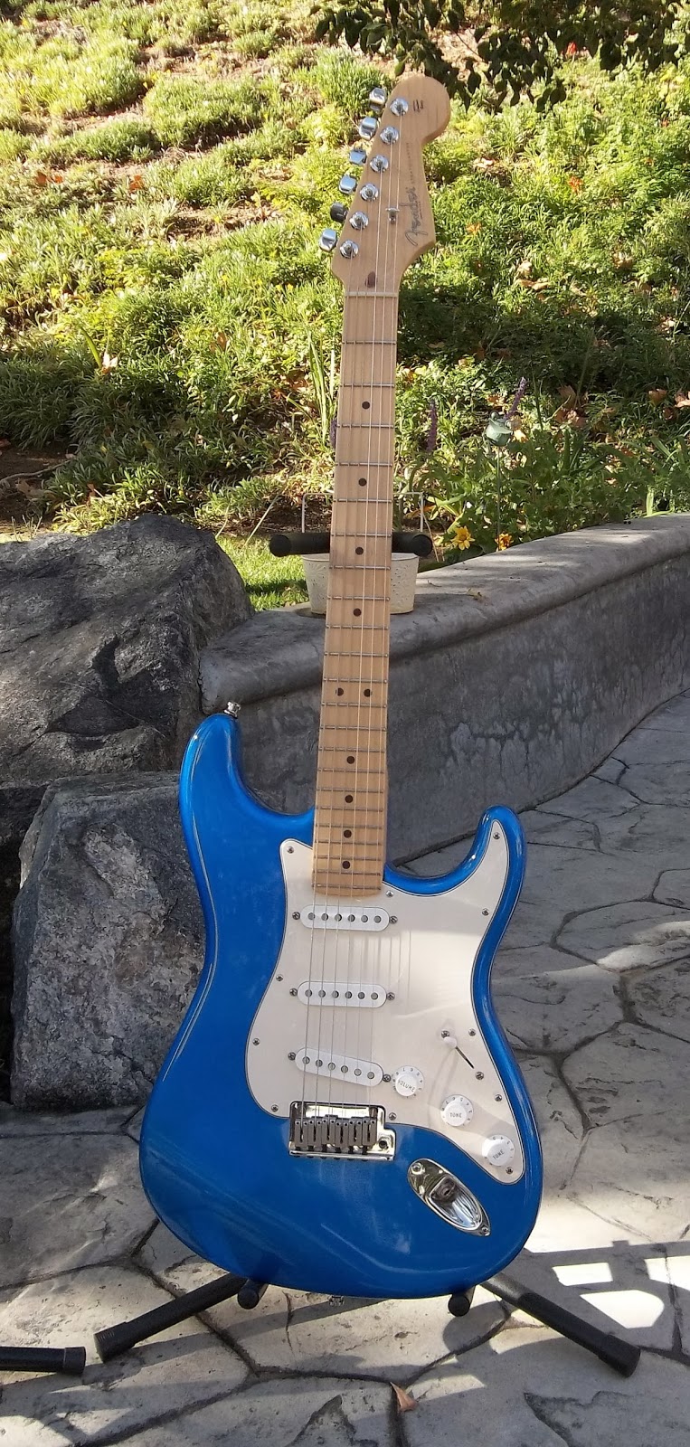 My Blue Strat: Chrome Blue American Series Stratocaster