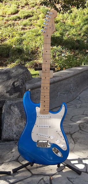 My Blue Strat: Chrome Blue American Series Stratocaster