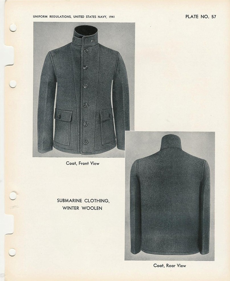 RIVETED: US NAVY WINTER WOOLEN SUBMARINER COAT