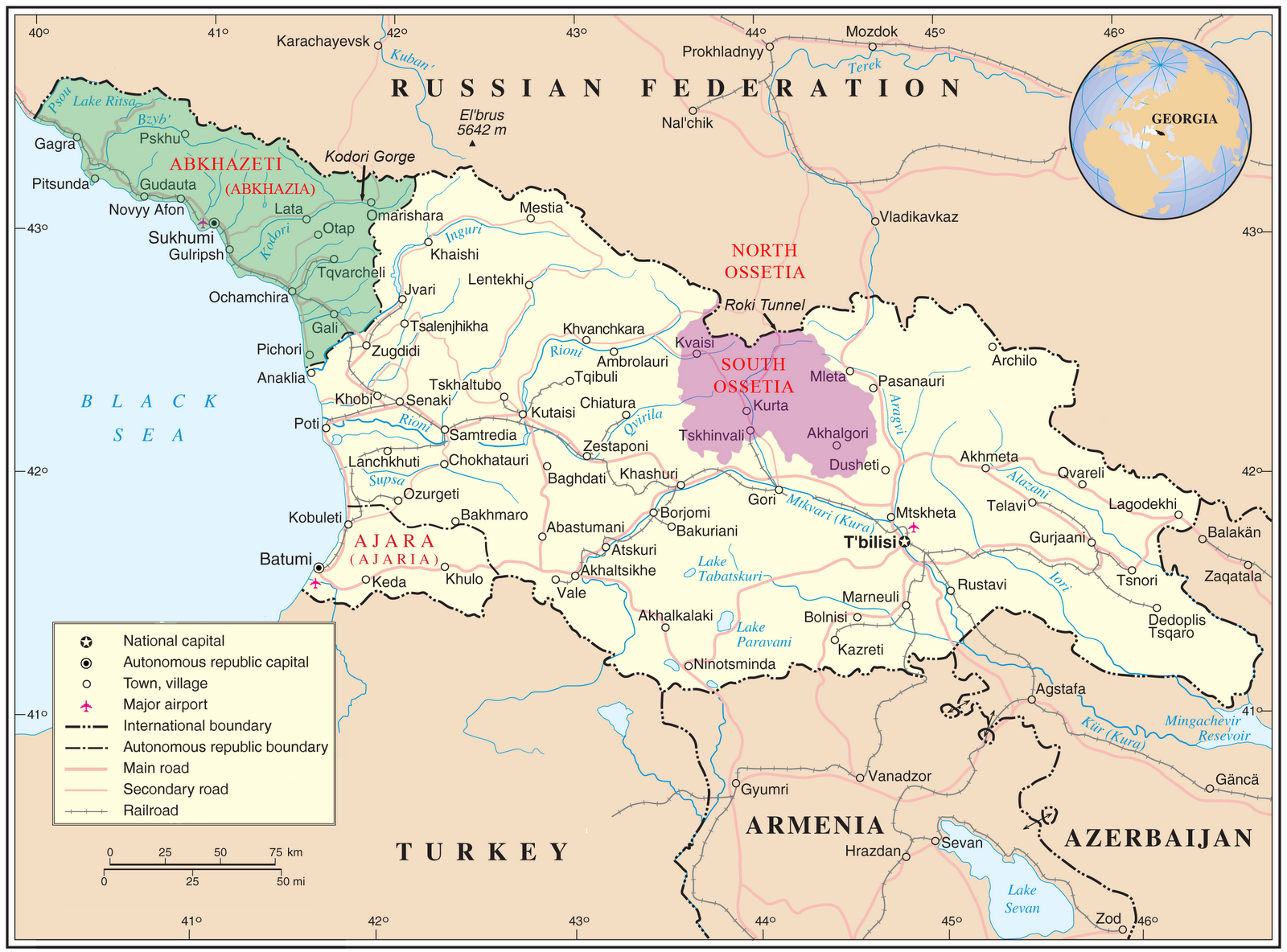 Travelling from Tajikistan to Iceland: Genovia? Georgia?