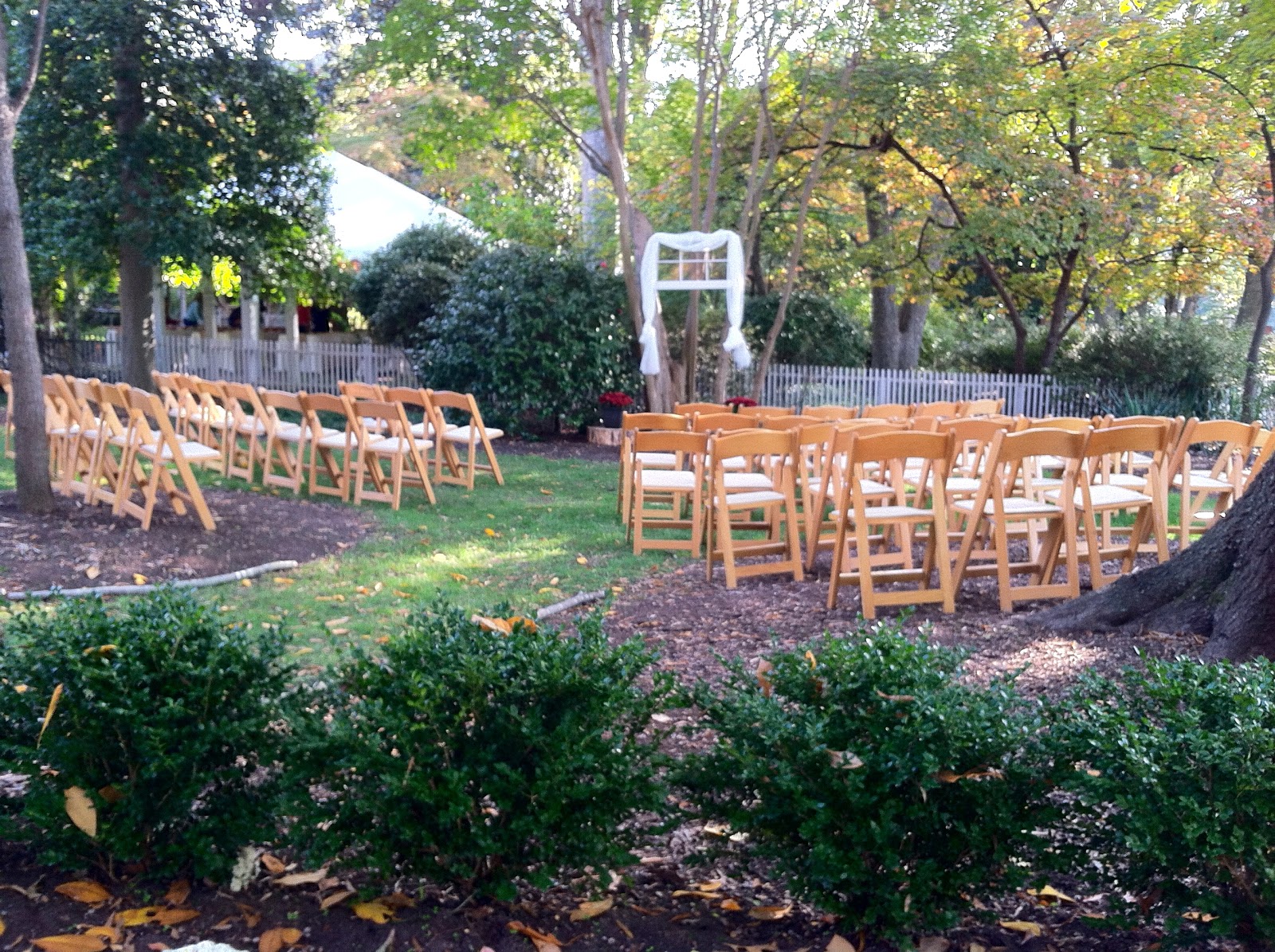 Raleigh Wedding Blog: Unique Haywood Hall Wedding Set-up!