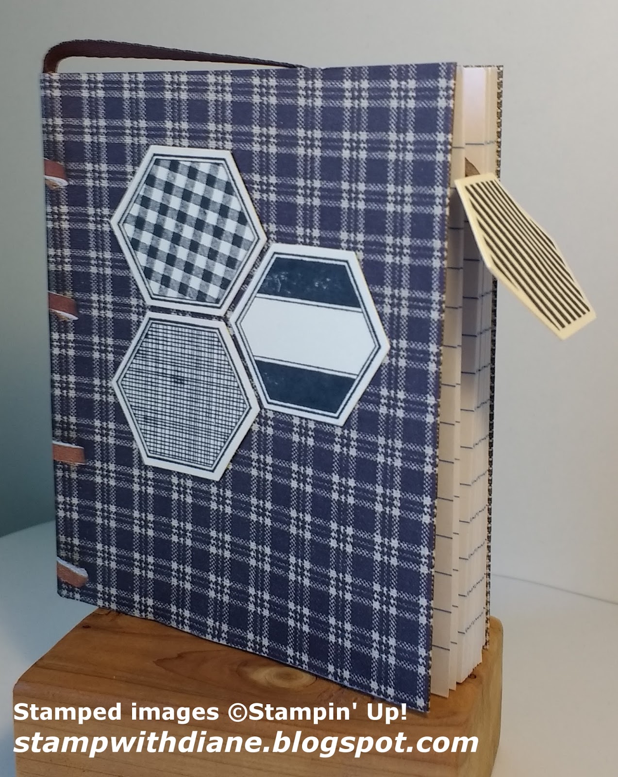 Stamp With Diane: Plaid Notebook