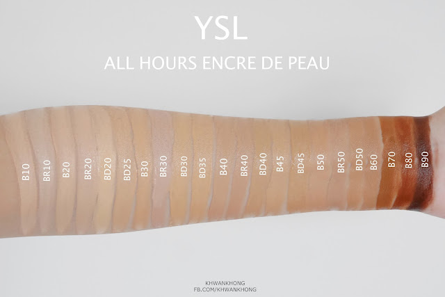 Khongkhwan: YSL all Hours Review + Swatch ทุกสี รองพื้นที่ไม่ควรพลาด ...