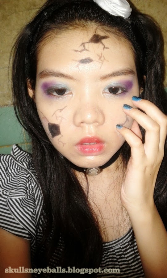 Skulls And Eyeballs: Broken (Doll) Face Makeup Tutorial