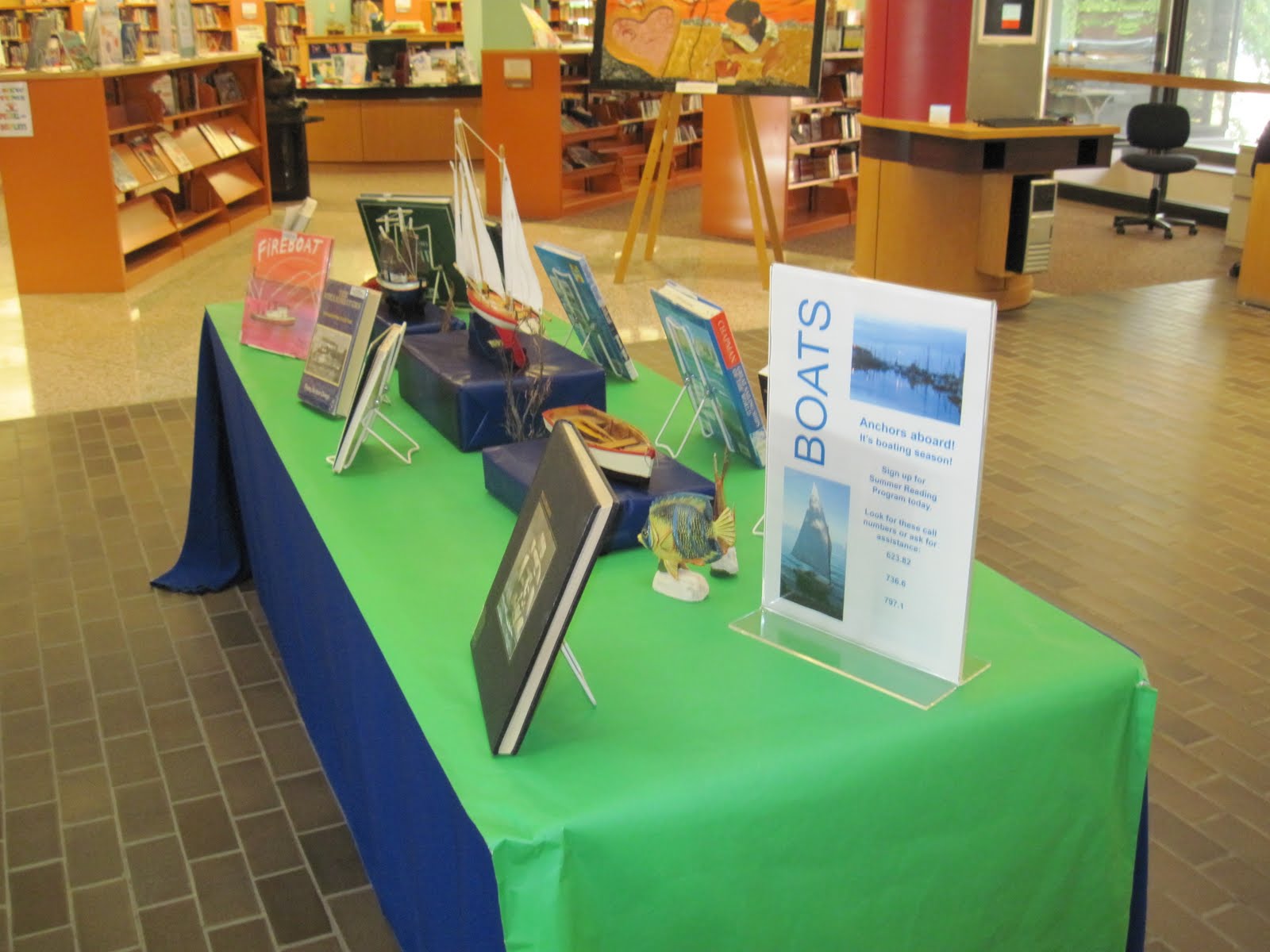 Public Library Displays: Remote Control Boats