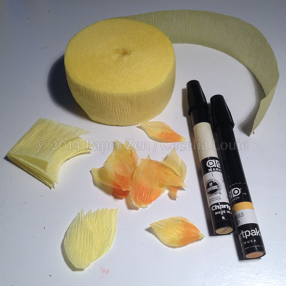 Welcome to Paper Zen ~ Cecelia Louie: How to make a Paper Sunflower