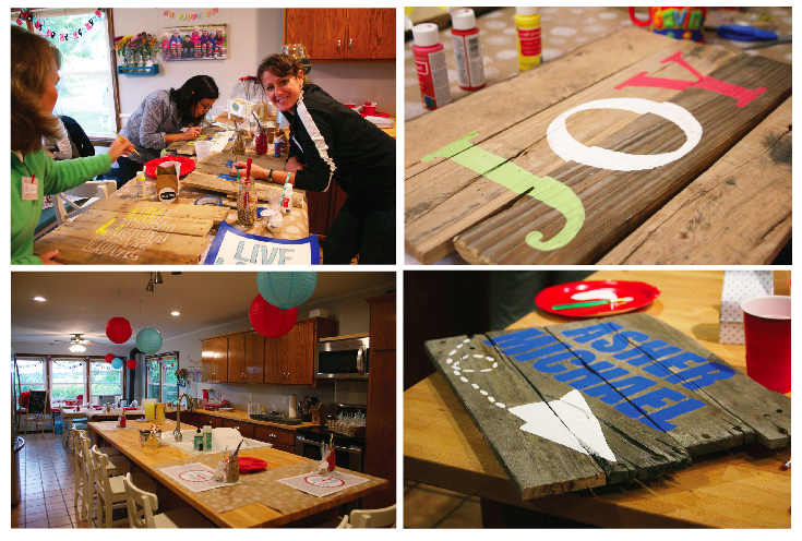 Nellie Design: Pallet Sign Craft Day Fun!