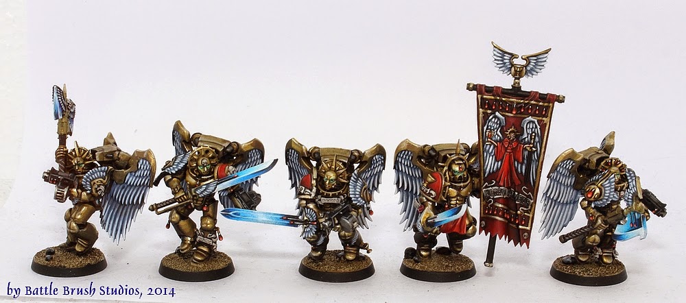 Battle Brush Studios: Showcase: Blood Angels Sanguinary Guard