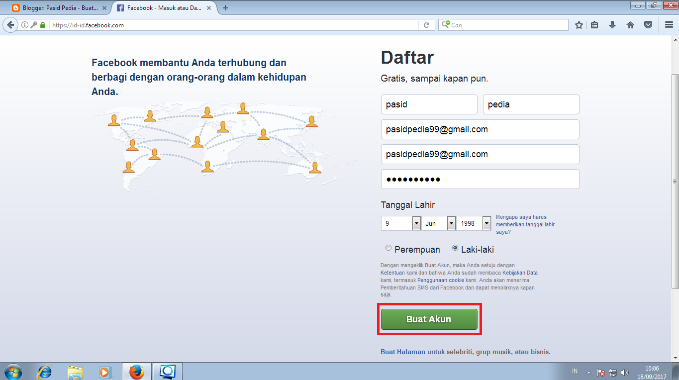 Langkah-langkah Membuat Akun Facebook Baru | Pasid Pedia