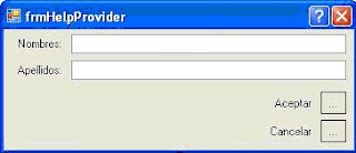 DotNet Artículos Técnicos: 12 - Ayuda en Línea usar HELP PROVIDER