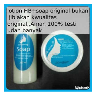 Cara Memutihkan Kulit Tubuh Dengan Paket HB Whitening Lotion Soap ...