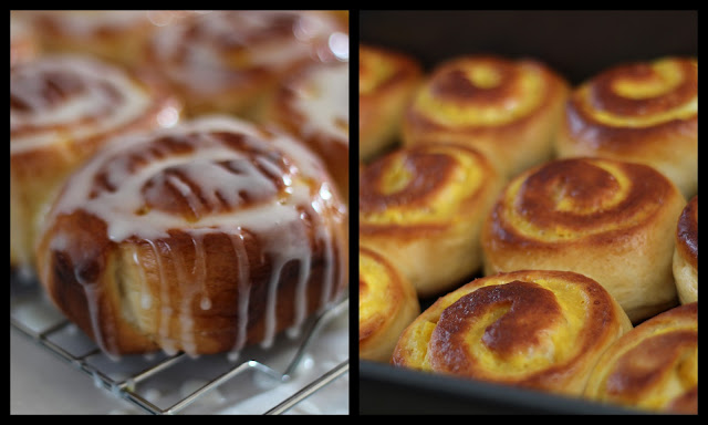 Me Te Aroha: Coconut Icing Custard Scroll