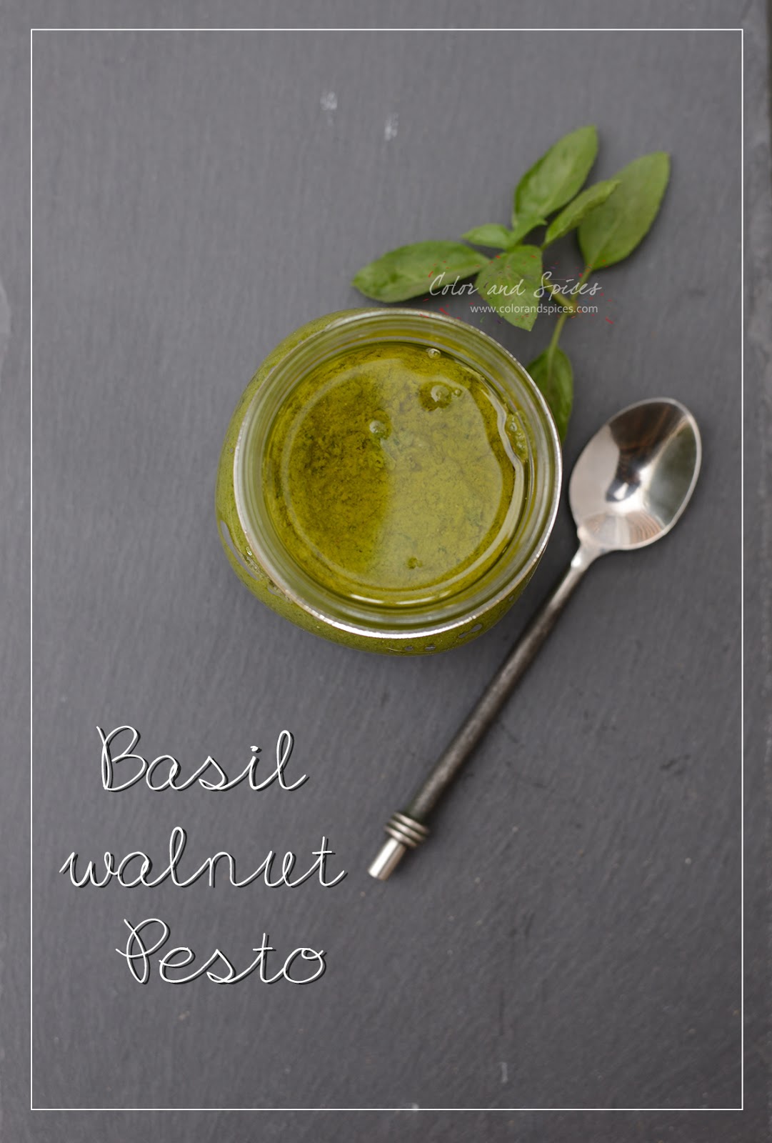 Color and Spices: Basil pesto...