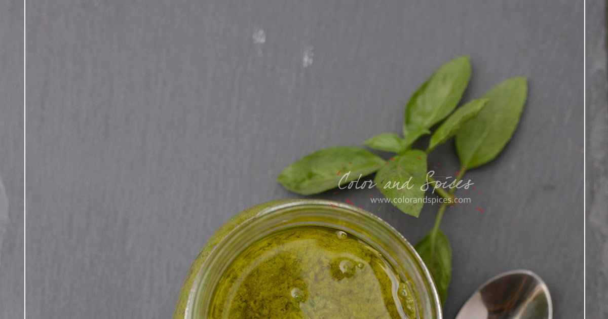 Color and Spices: Basil pesto...
