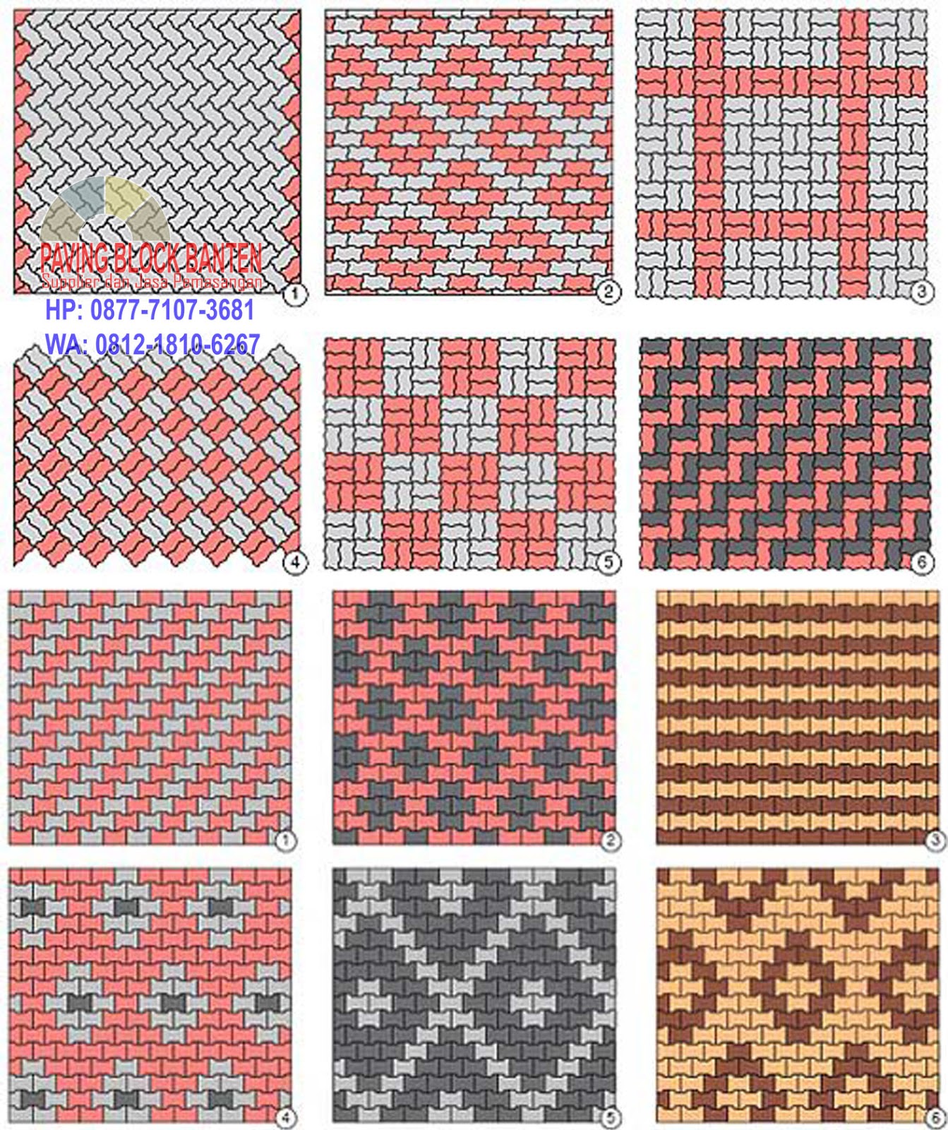 Desain Corak Motif Pemasangan Paving Block ~ Paving Block ConBlock Banten