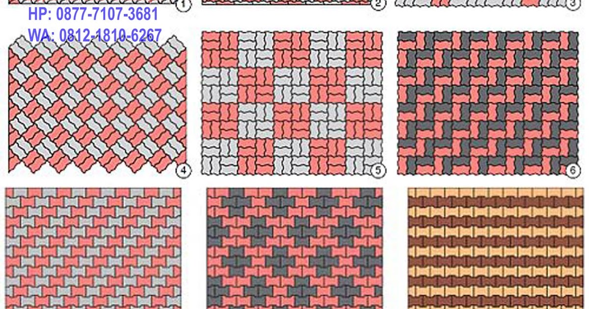 Desain Corak Motif Pemasangan Paving Block ~ Paving Block ConBlock Banten