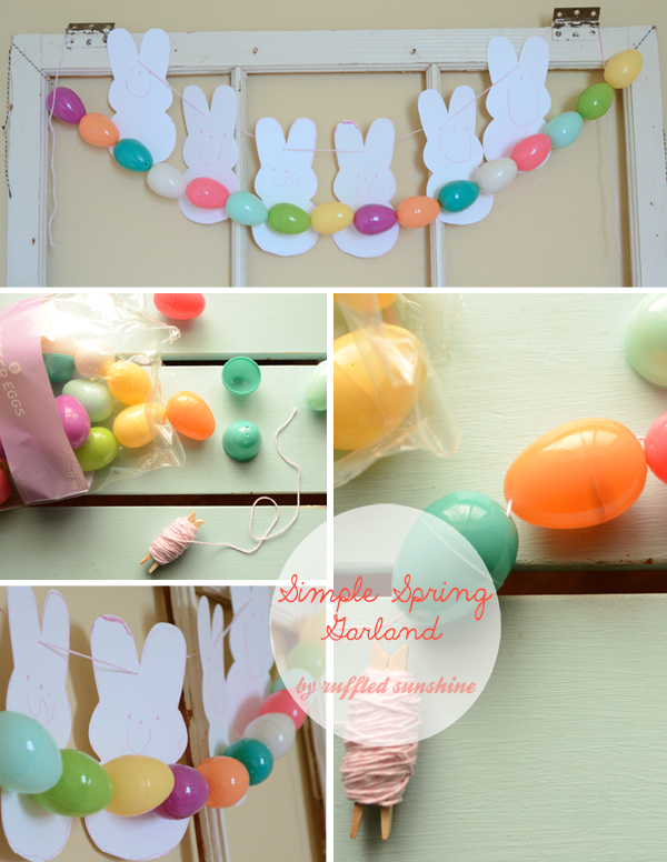 Ruffled Sunshine: Simple Spring Garland