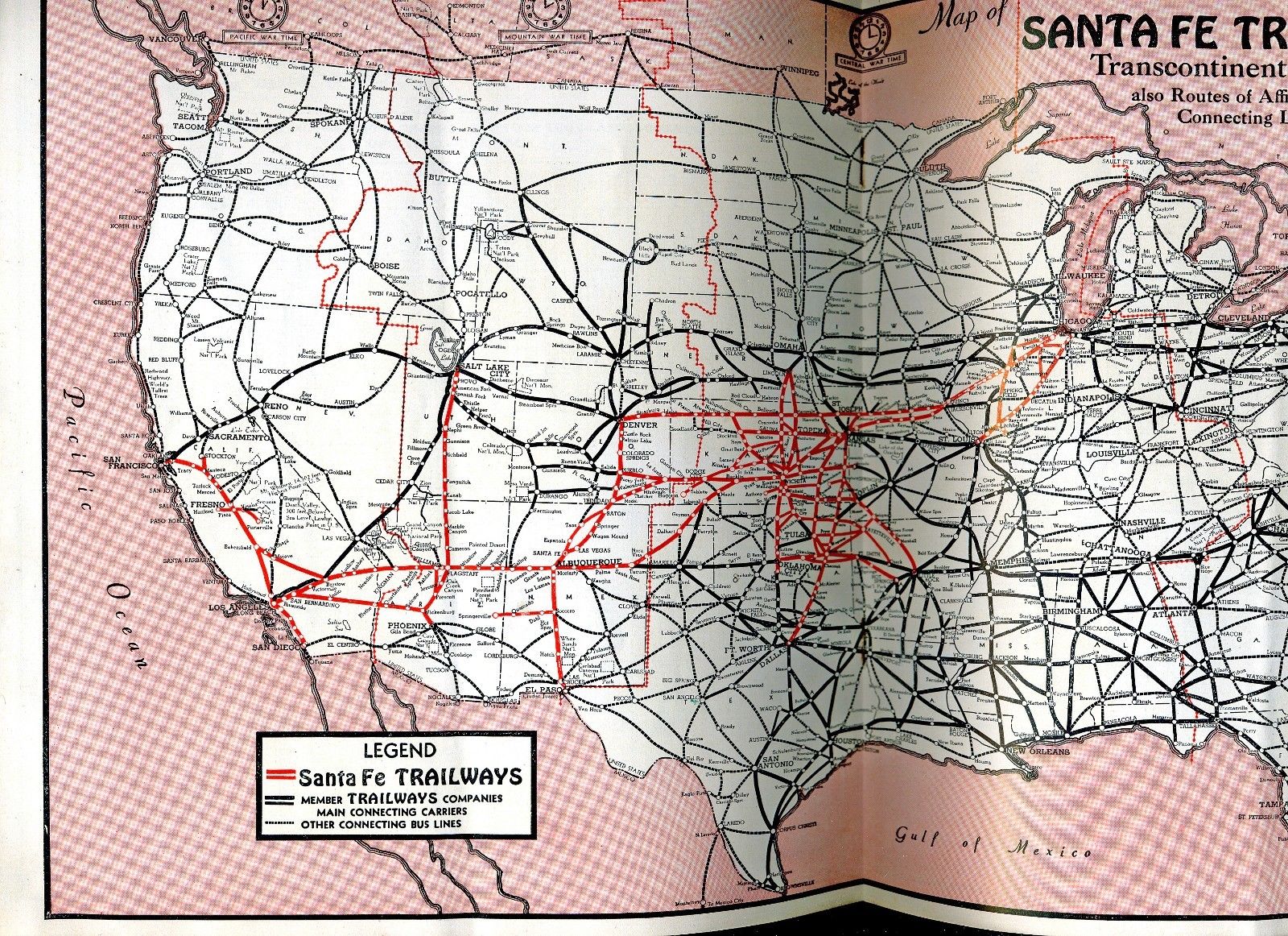 Nostalgia on Wheels: 1940's Santa Fe Bus Lines / Trailways Football Jersey