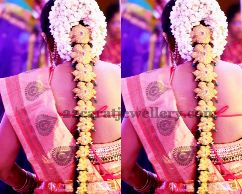 Diamond Floral Jada or Choti - Jewellery Designs