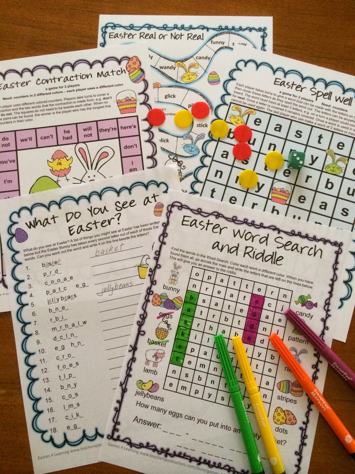 Fun Games 4 Learning: Easter Literacy Freebies