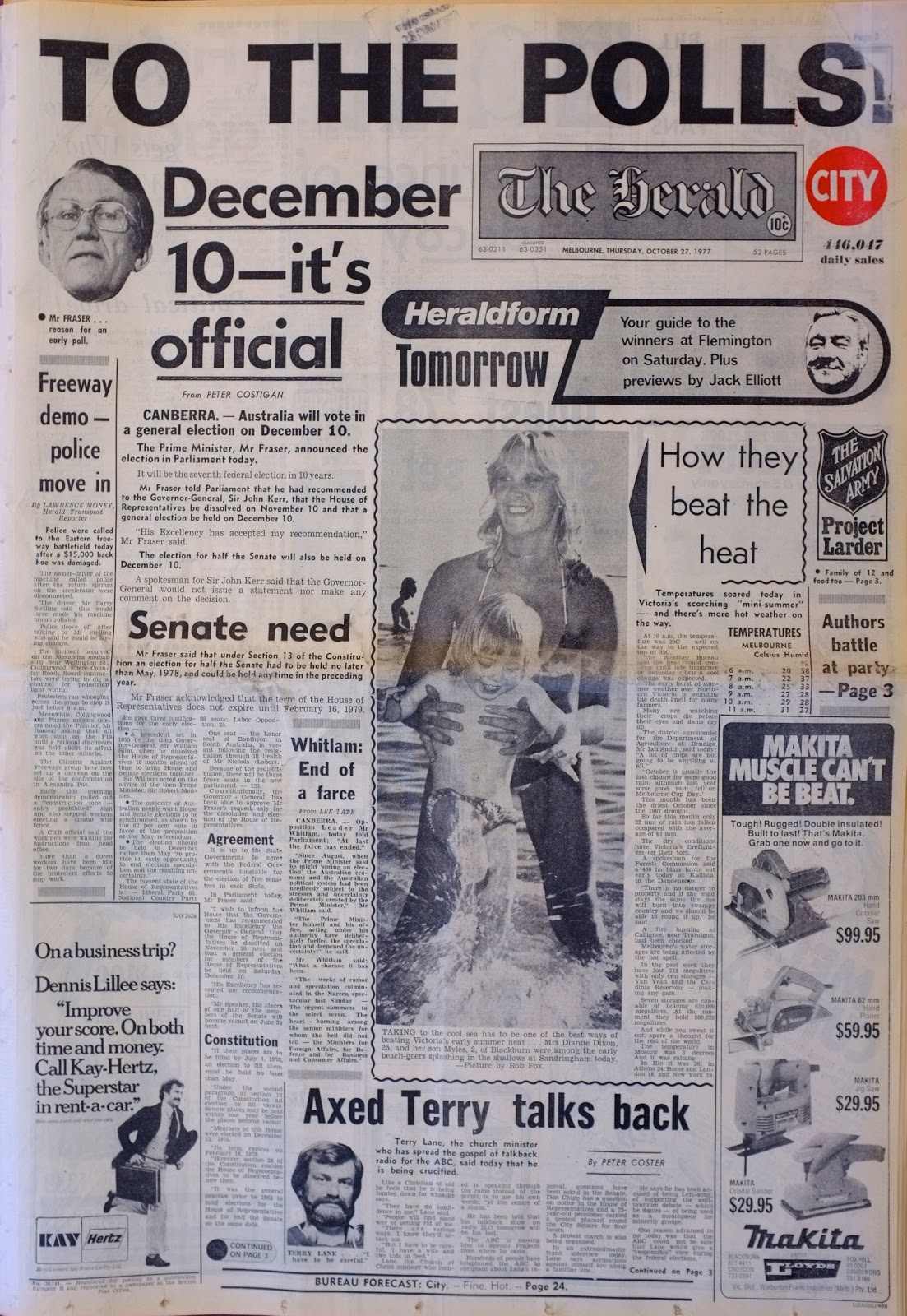 1970s and 80s Newspaper Movie Clippings: The Herald 27 Oct 77: pages 1-24