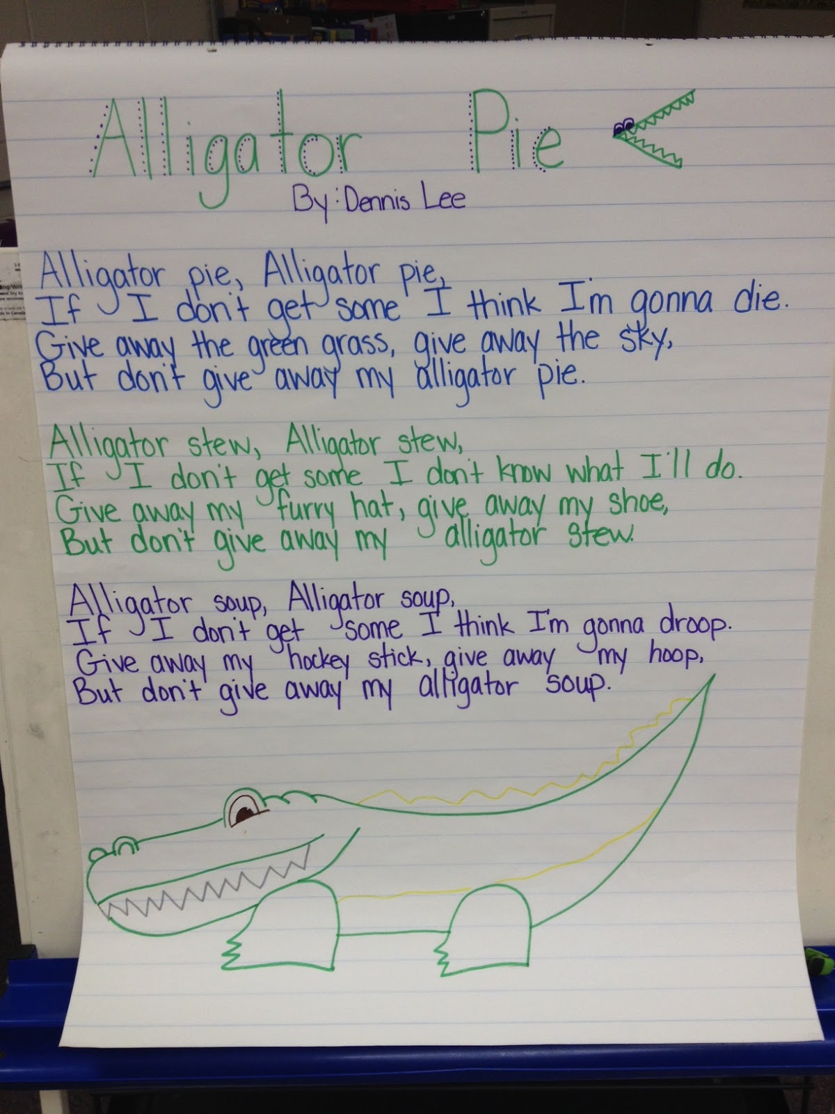 Mrs. Hodge and Her Kindergarten Kids: Alligator Pie!