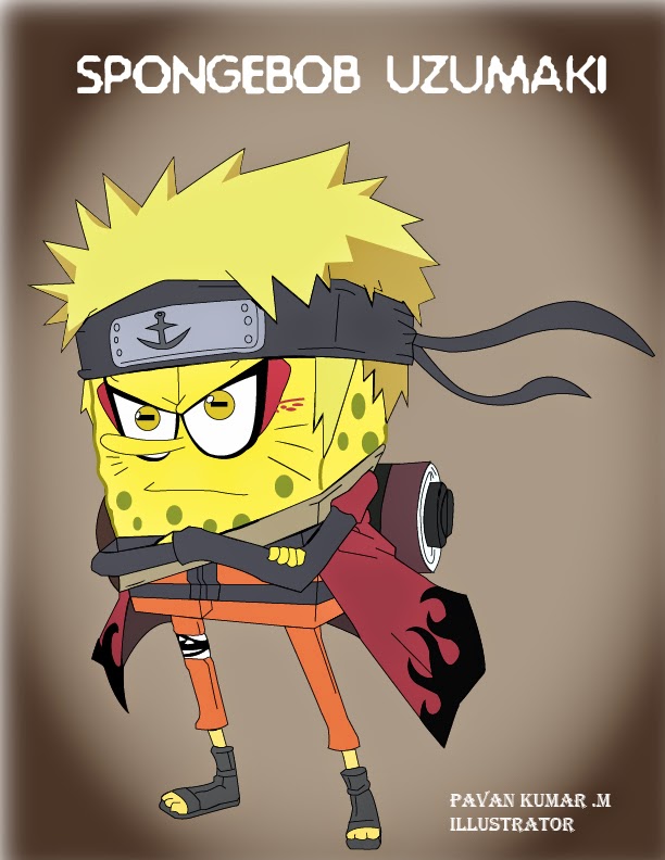 Spongebob Uzumaki(Illustrator)---Character design