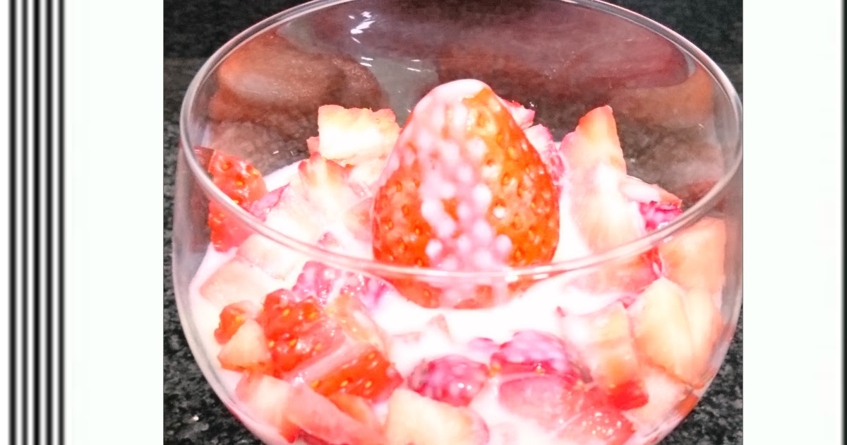 FRESAS CON LECHE CONDENSADA EN THERMOMIX