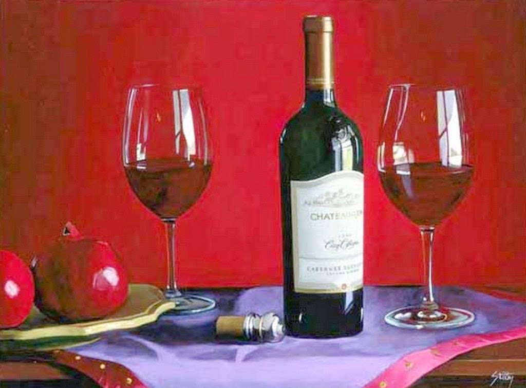 Historia y evolución de la pintura artística : Bodegones con Botellas ...