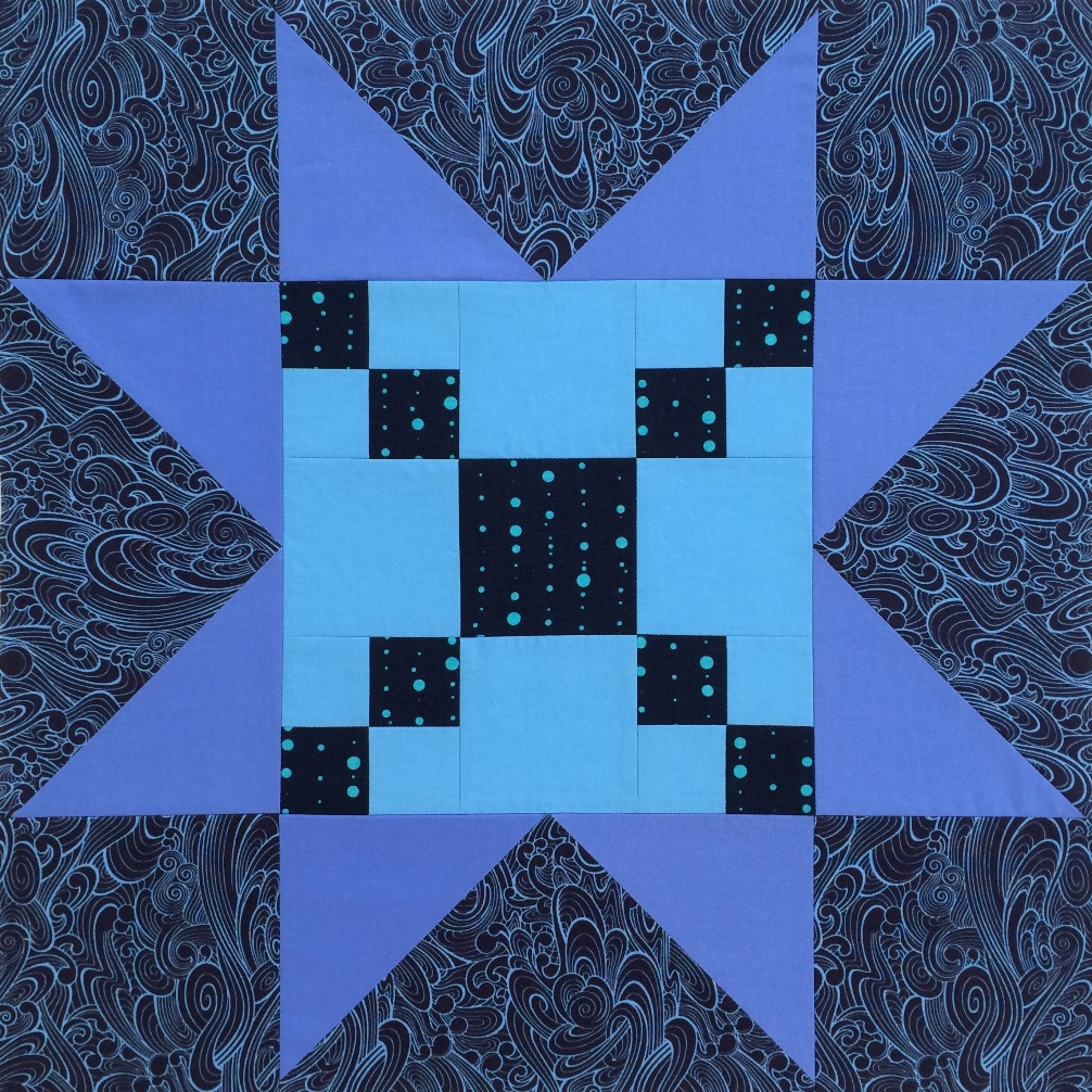 Quilted Blooms: Sawtooth Star Quilt Blocks (with Pieced Centers)