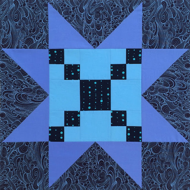 Quilted Blooms: Sawtooth Star Quilt Blocks (with Pieced Centers)