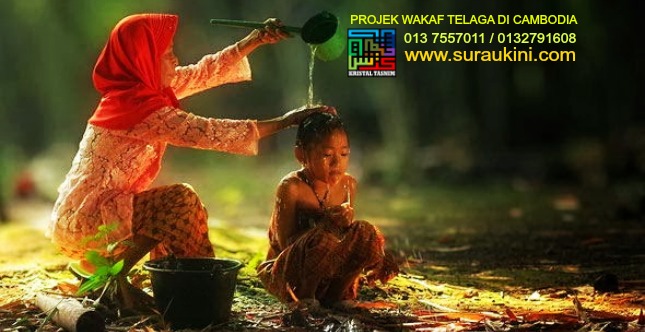 Lagi telaga wakaf jenis kerek siap untuk digunakan di Kampung Thom ~ K ...