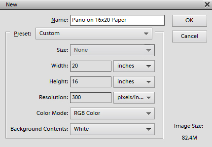 Preparing a Custom Print Size for Photo Lab Printing