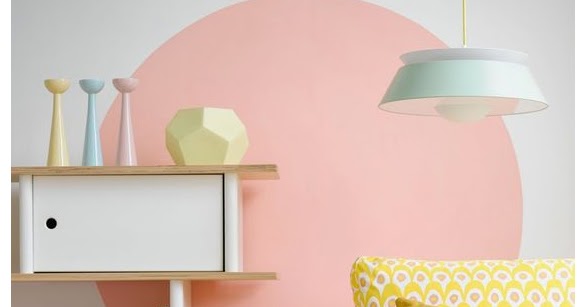 Decora con figuras geométricas en colores pasteles