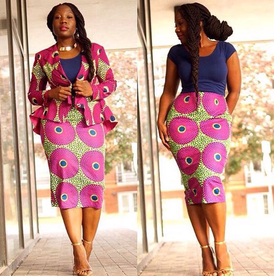 Ankara Styles Jacket And Skirt - DeZango