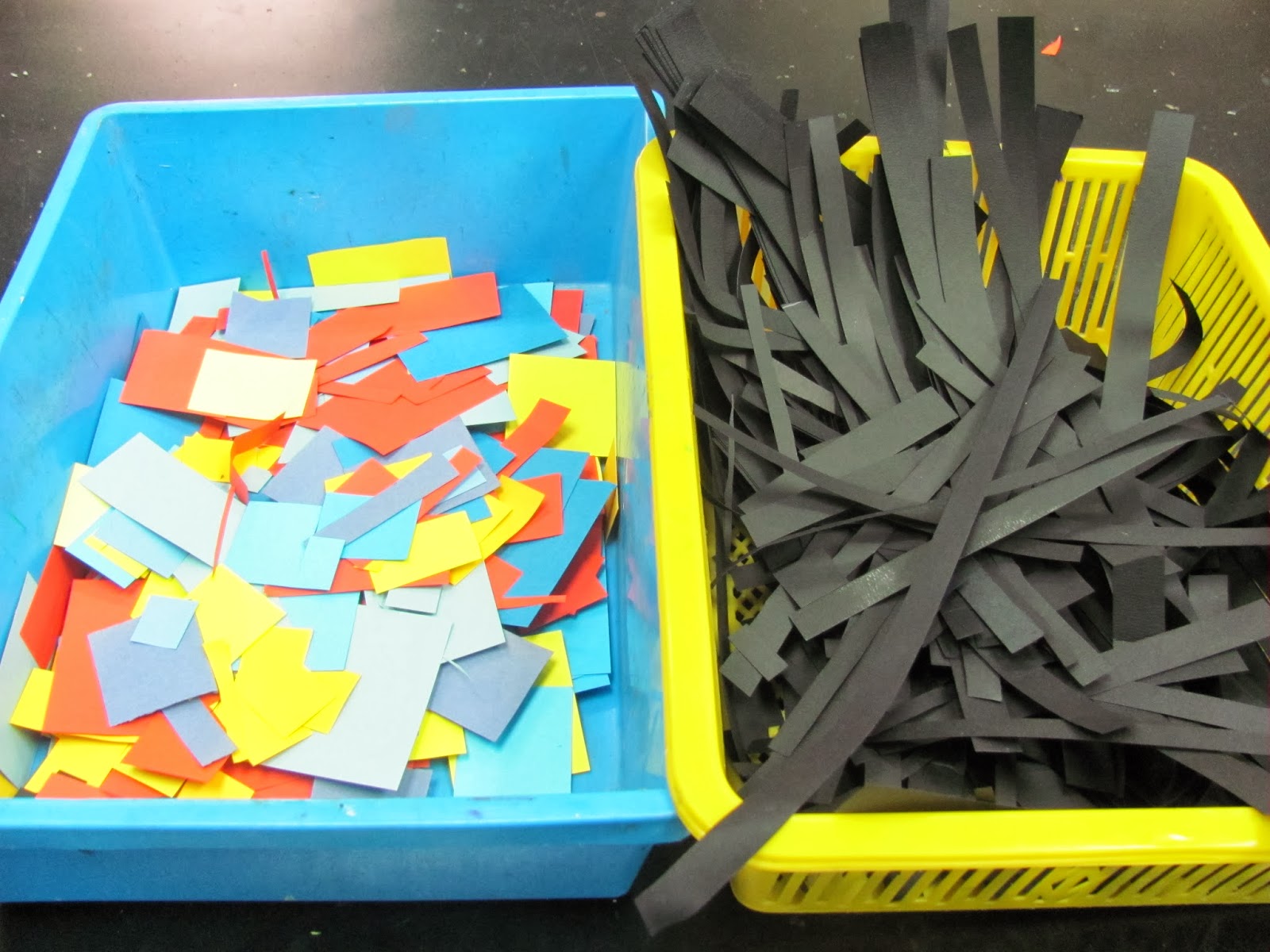 ES MS Art at Dalat: 2nd Grade Project: Piet Mondrian - Cut Paper ...