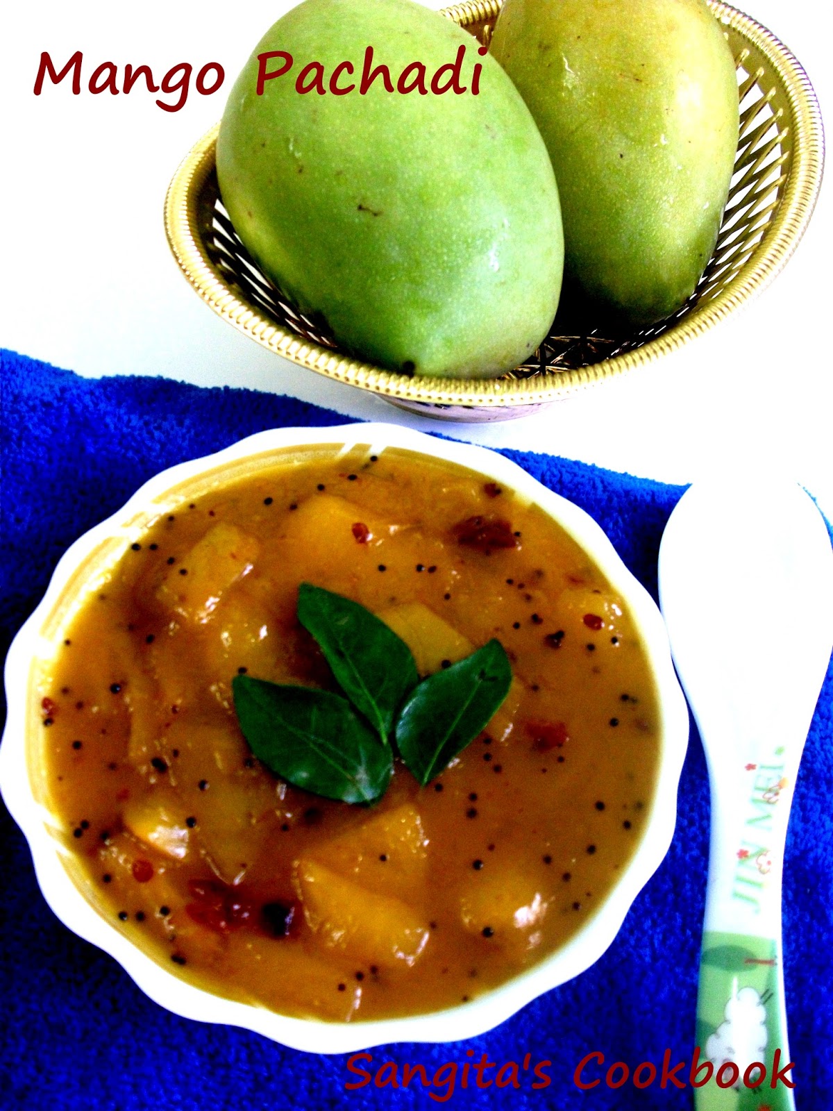 Sangita's Cookbook: Mango / Maanga Pachadi - Karaikudi Style
