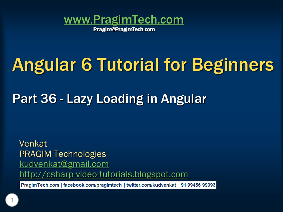 Sql Server Net And C Video Tutorial Lazy Loading In Angular Slides